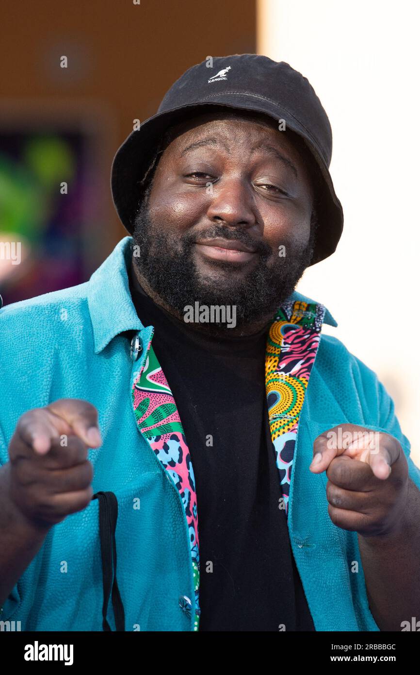 Marne La Vallee, France. 08th July, 2023. Djimo attending the Together ...