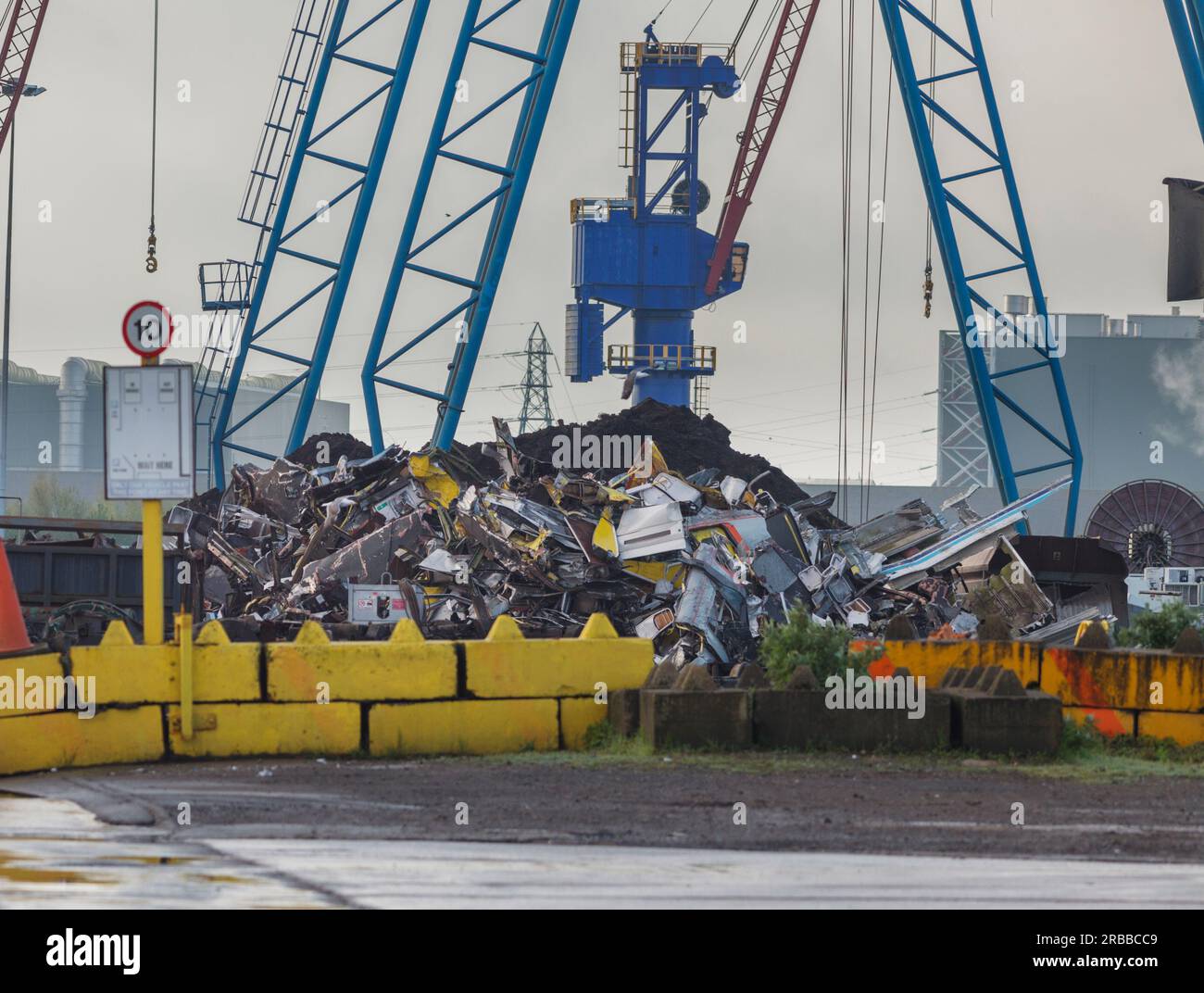 The remains of scrapped Merseyrail class 507 and class 508 trains at ...
