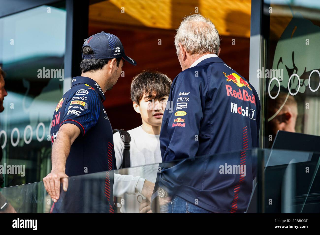 Silverstone, Royaume Uni. 08th July, 2023. PEREZ Sergio (mex), Red Bull Racing RB19, portrait ...