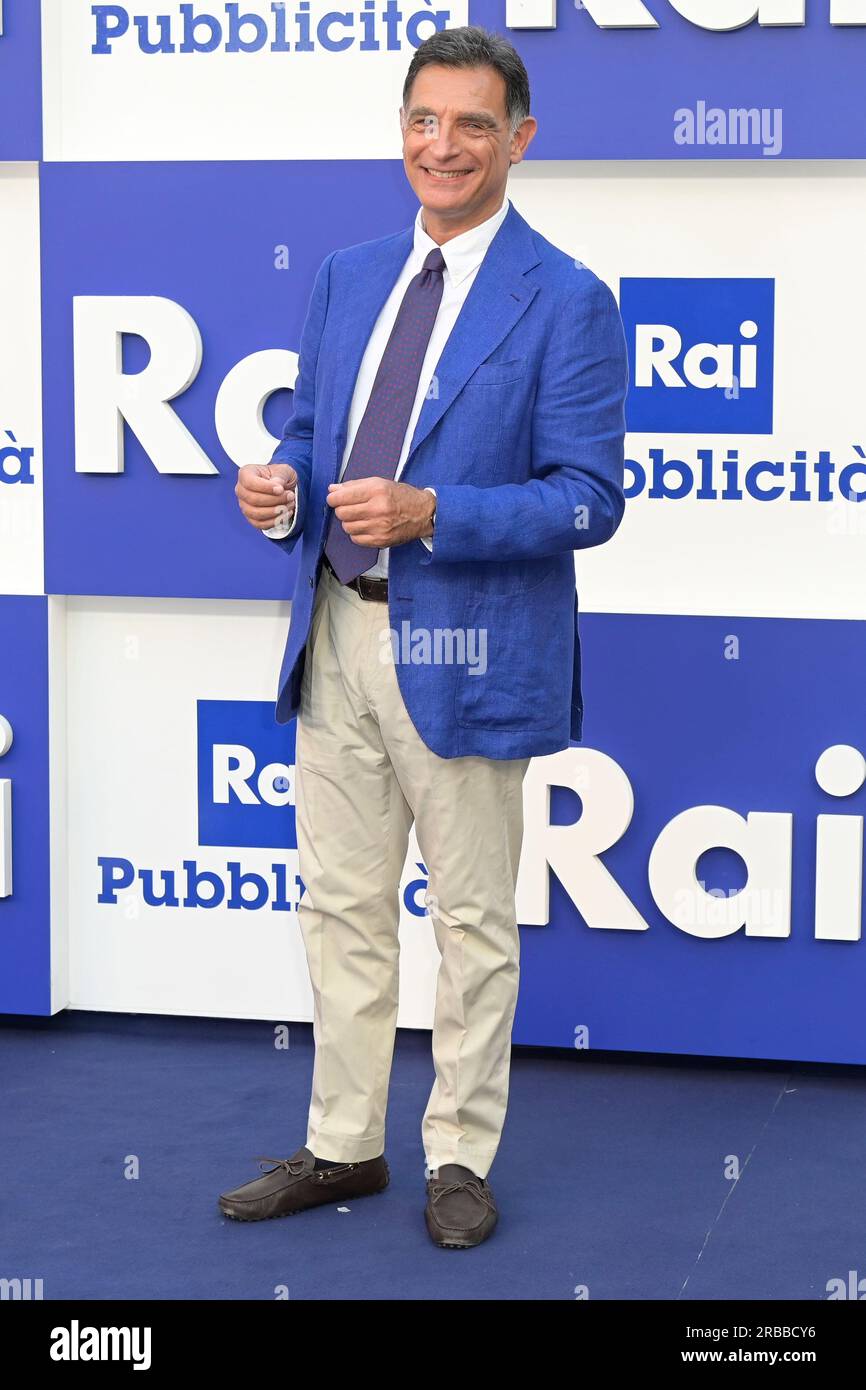 Napoli, Italy. 07th July, 2023. Tiberio Timperi attends the photocall ...