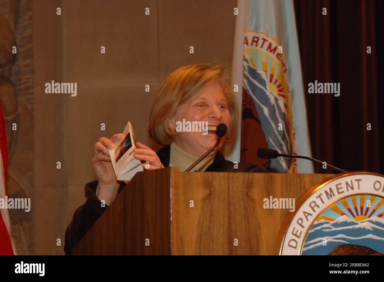 Amy Lamb photography exhibit opening at Main Interior, with Secretary ...