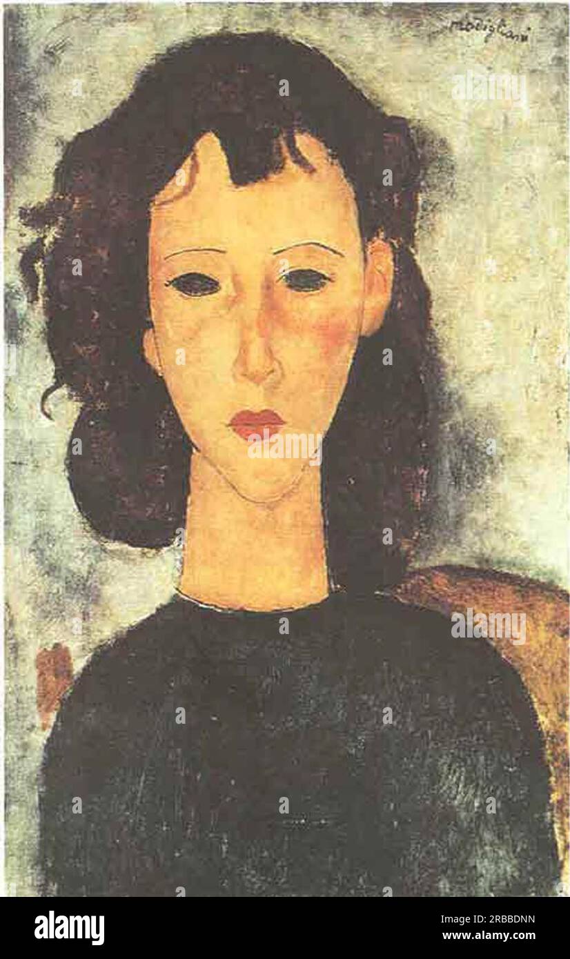 Portrait of a Girl 1917 by Amedeo Modigliani Stock Photo - Alamy