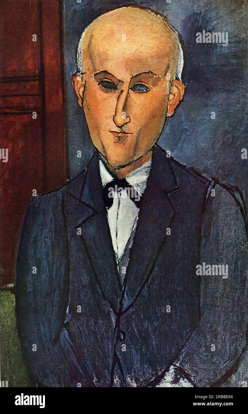 Max Jacob c.1916; Paris, France by Amedeo Modigliani Stock Photo - Alamy