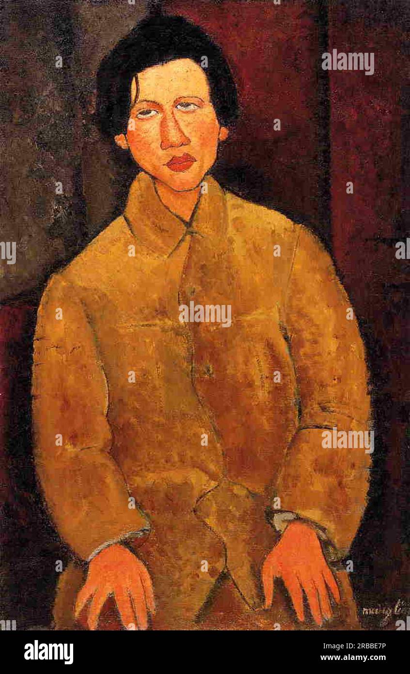 Amedeo modigliani portrait of chaim soutine hi-res stock photography ...