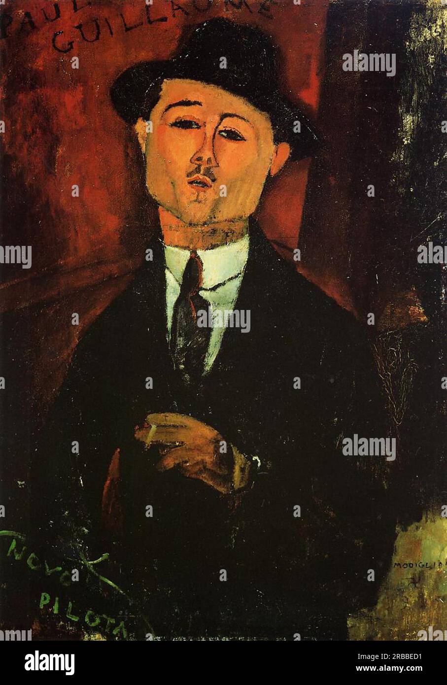 Paul Guillaume 1915; Paris, France by Amedeo Modigliani Stock Photo - Alamy
