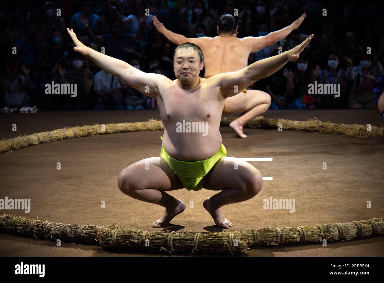 Bangkok, Thailand. 08th July, 2023. Former Japanese Sumo wrestler ...