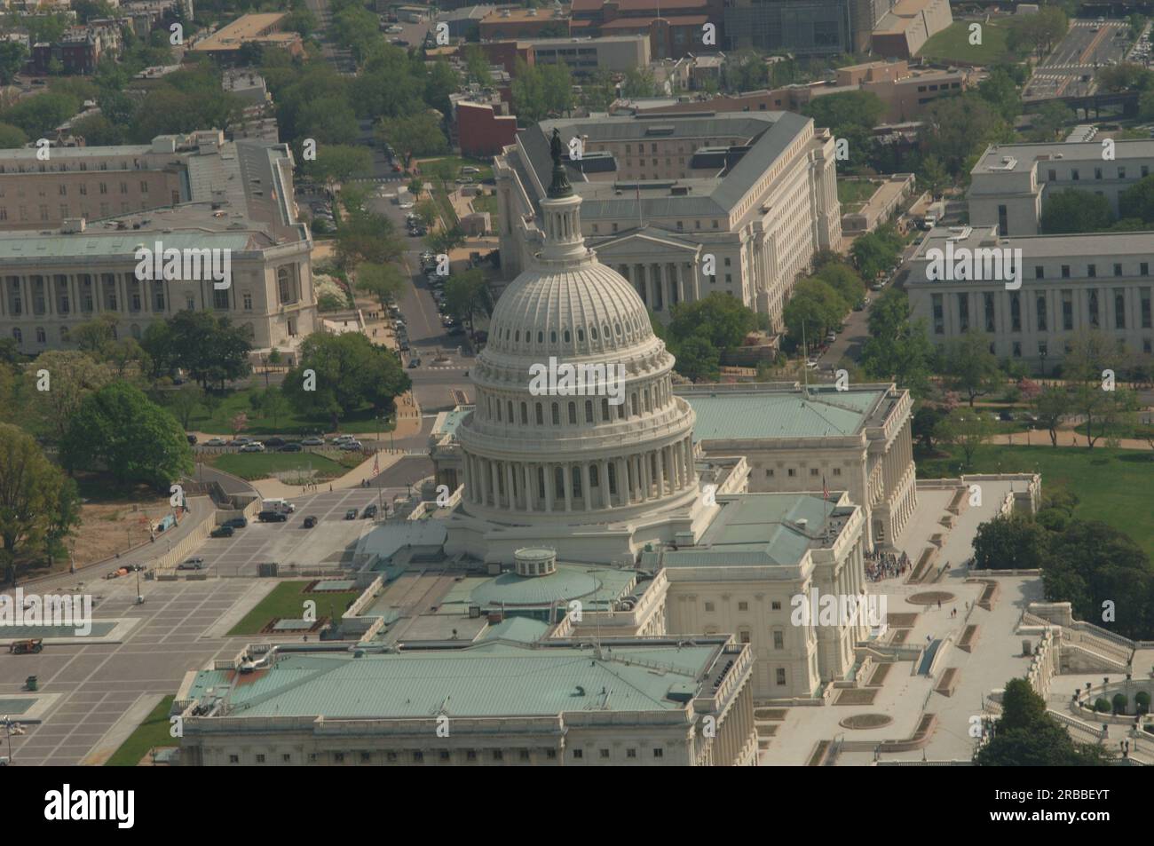 Aerial views of Washington, D.C. buildings, monuments, landscapes ...