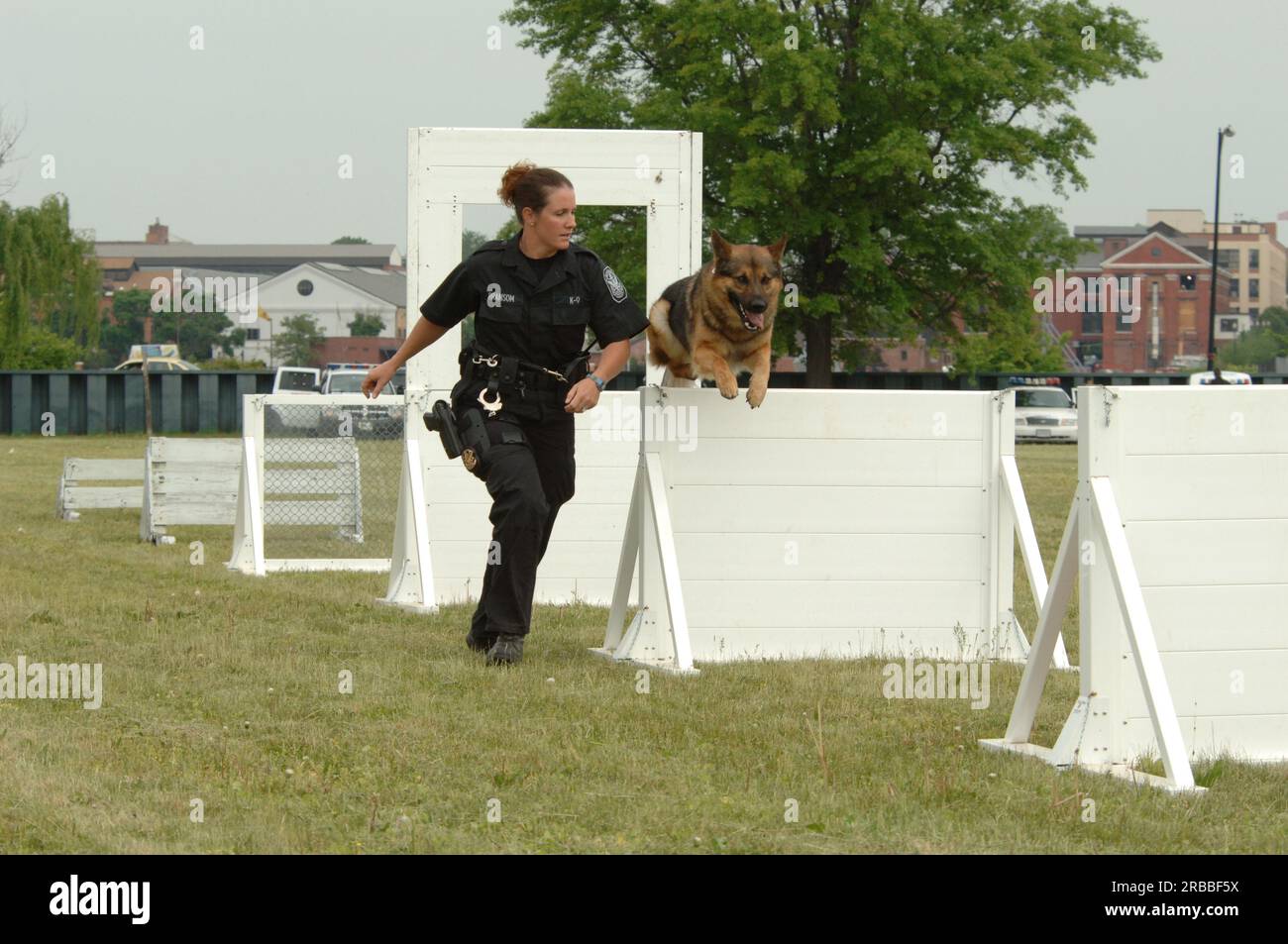 Law enforcement canine exercises on the occasion of the U.S. Park ...