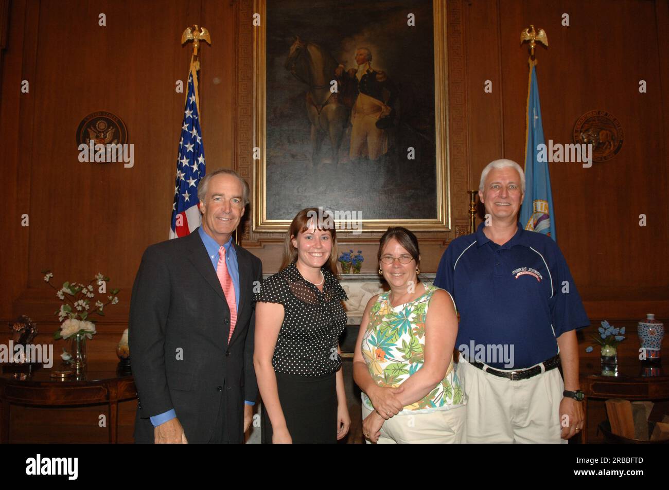 Secretary Dirk Kempthorne receiving visits at Main Interior from ...