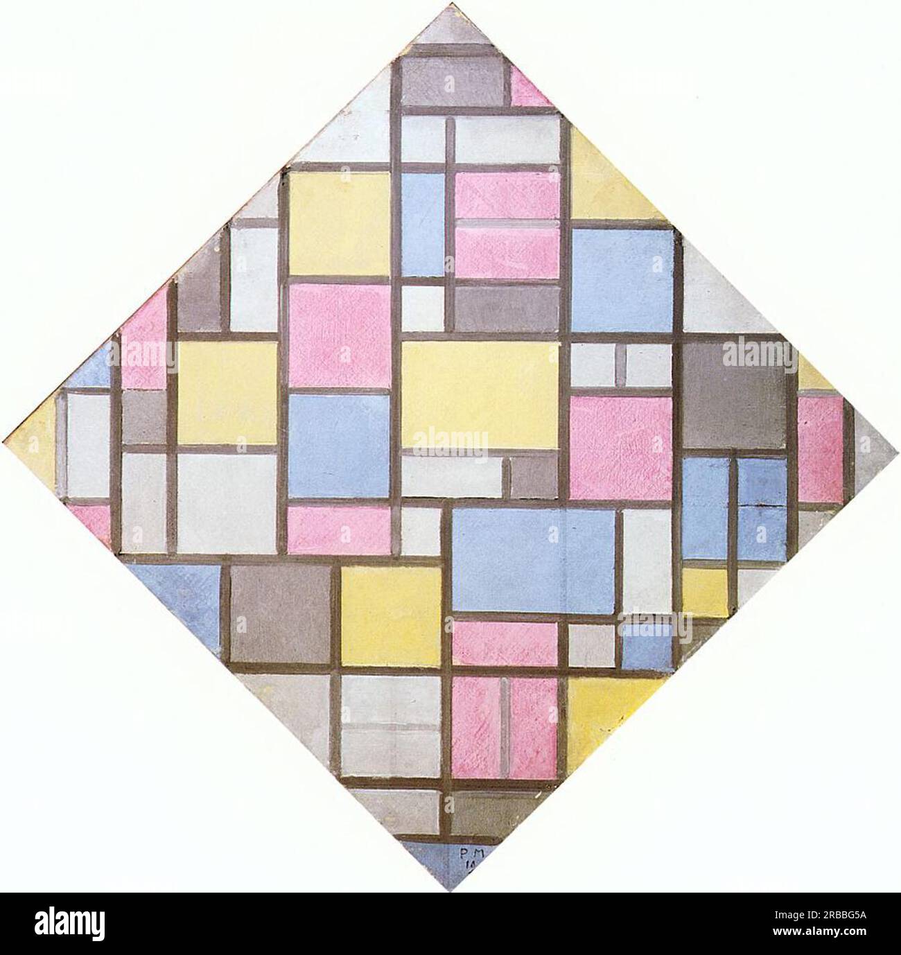 Composition with Grid VII 1919 by Piet Mondrian Stock Photo - Alamy