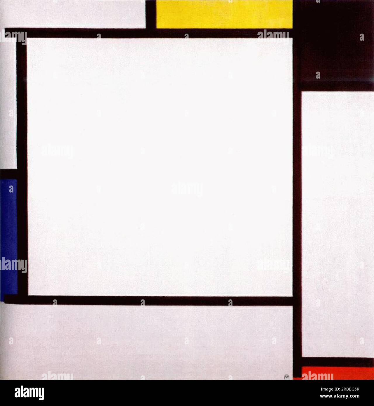 Composition 2 1922 by Piet Mondrian Stock Photo - Alamy