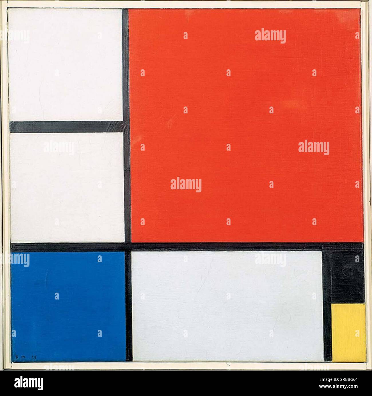Composition 2 1929 by Piet Mondrian Stock Photo - Alamy