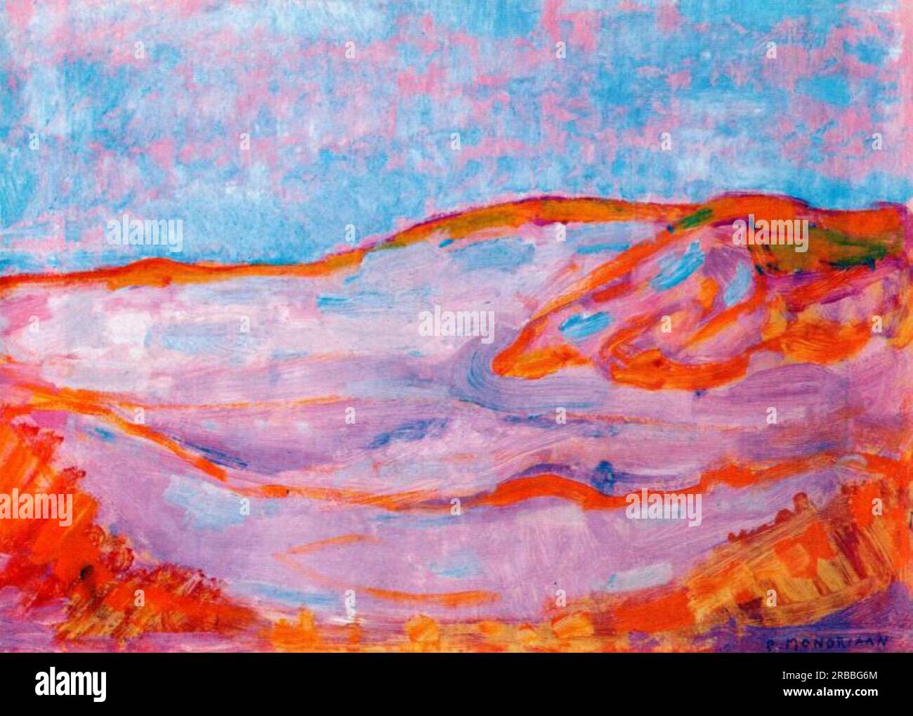 Dune IV 1910 by Piet Mondrian Stock Photo - Alamy