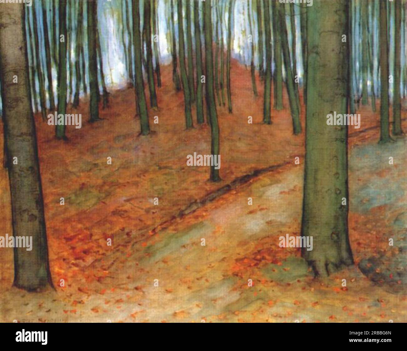 Wood with Beech Trees 1899 by Piet Mondrian Stock Photo - Alamy Wood with Beech Trees 1899 by Piet Mondrian Stock Photo - Alamy