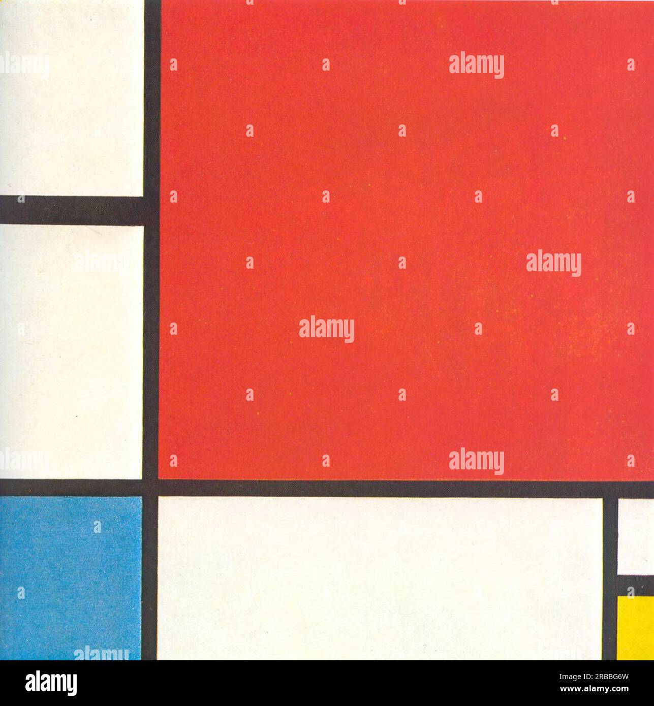 Composition with Red, Blue and Yellow 1930 by Piet Mondrian Stock Photo ...