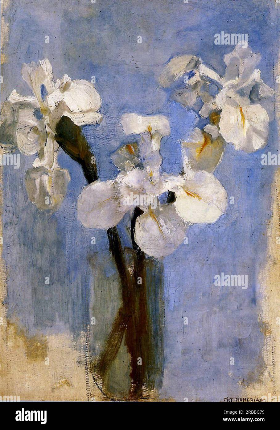 Flowers Sun 1909 by Piet Mondrian Stock Photo - Alamy