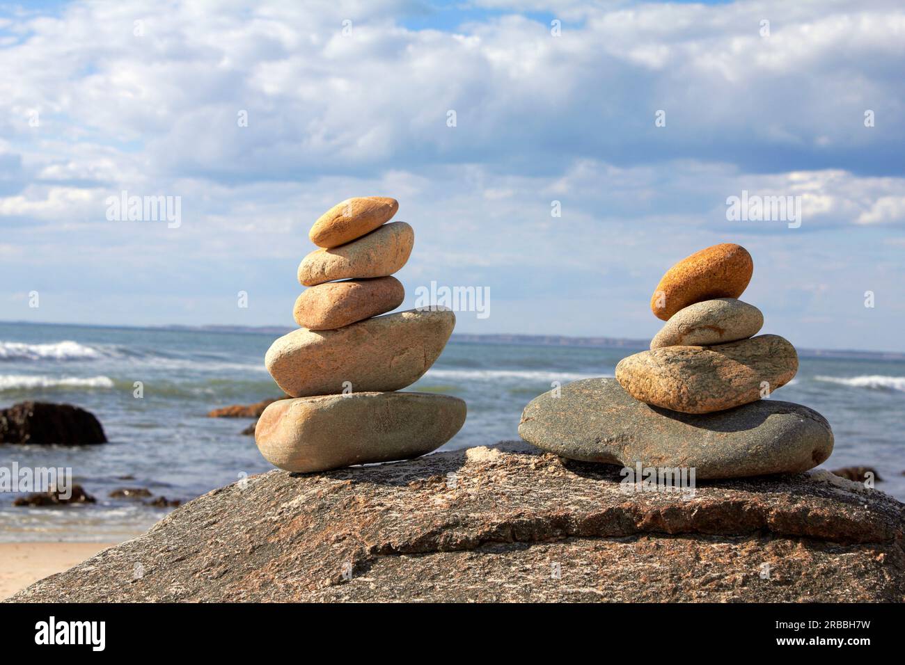 rocks on beach Stock Photo - Alamy