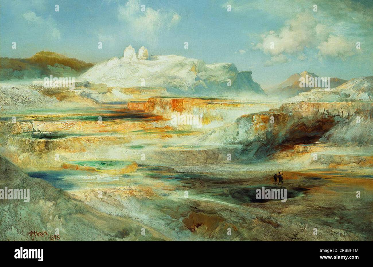 Jupiter terrace yellowstone hi-res stock photography and images - Alamy