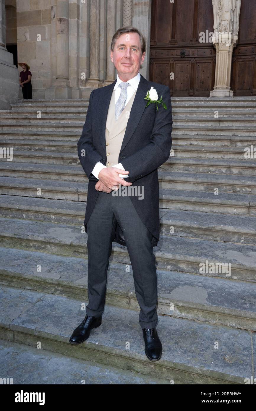 Autun, France. 08th July, 2023. Prince Charles-Henri Lobkowicz arrives ...