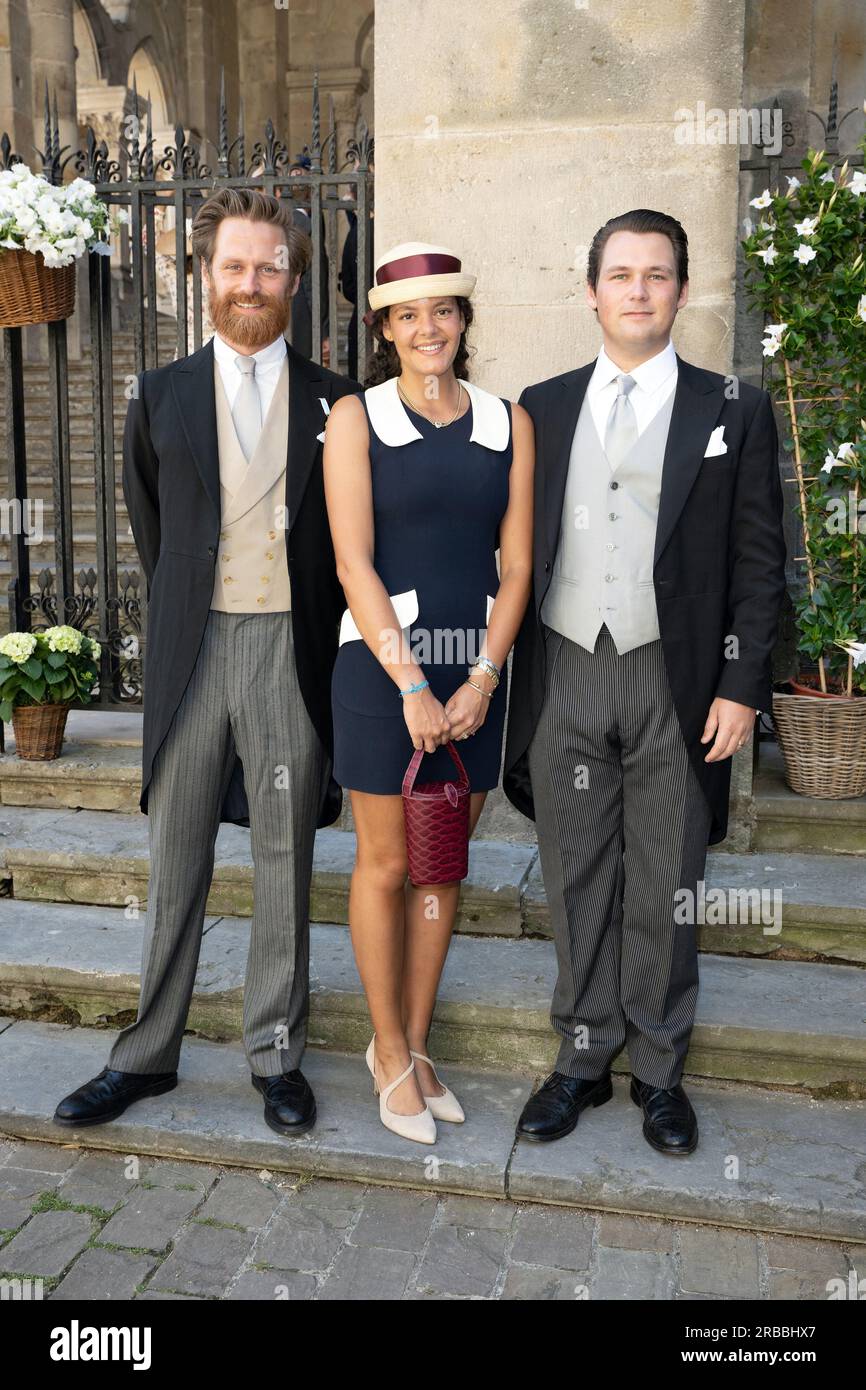 Autun, France. 08th July, 2023. Prince Carl Philip de Croy with her ...