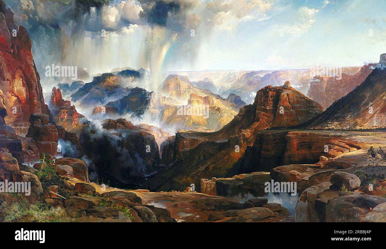 The Chasm of the Colorado 1874 by Thomas Moran Stock Photo - Alamy