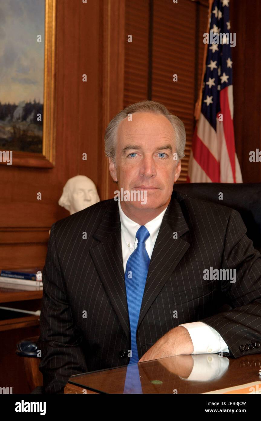 Official portrait of Secretary Dirk Kempthorne Stock Photo - Alamy