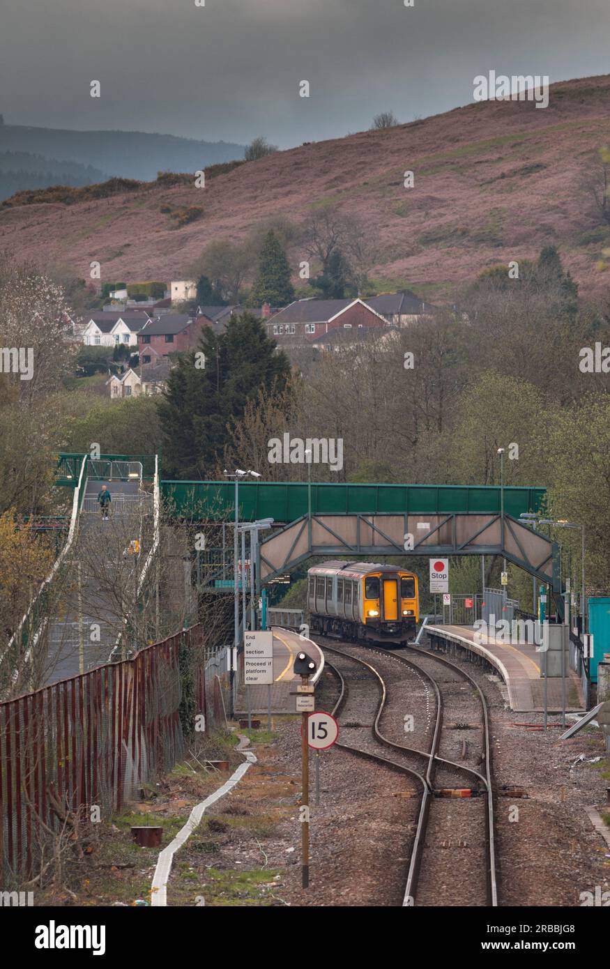 Transport For Wales class 150 sprinter train arriving at the passing ...