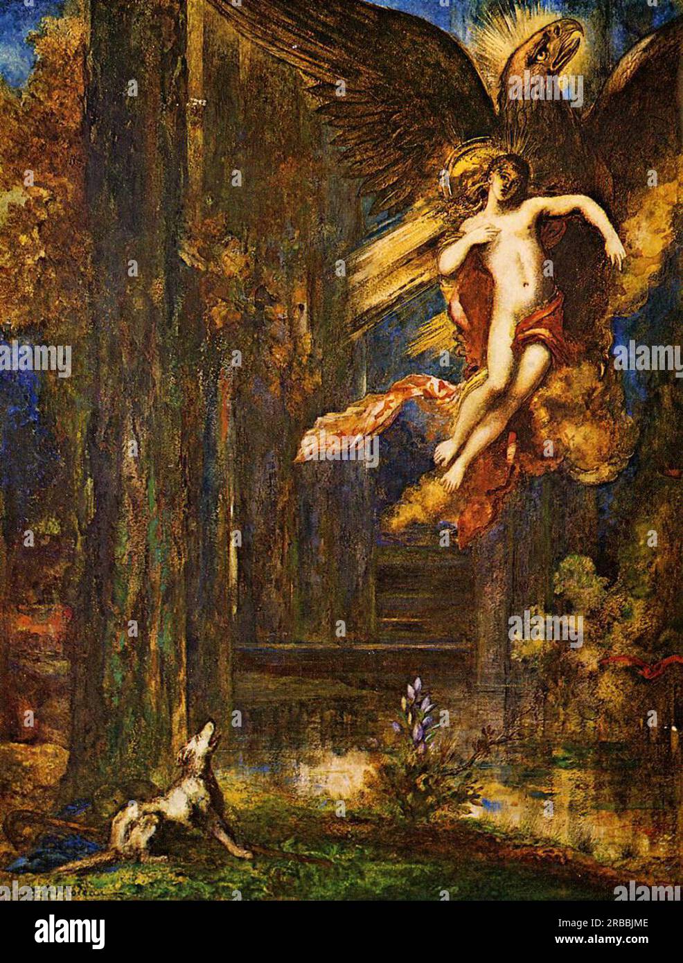 The Raising of Ganymede 1886 by Gustave Moreau Stock Photo - Alamy