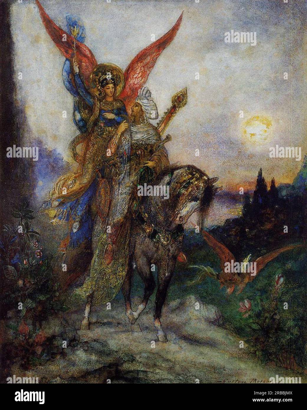 Arabian Poet (Persian) 1886 by Gustave Moreau Stock Photo - Alamy