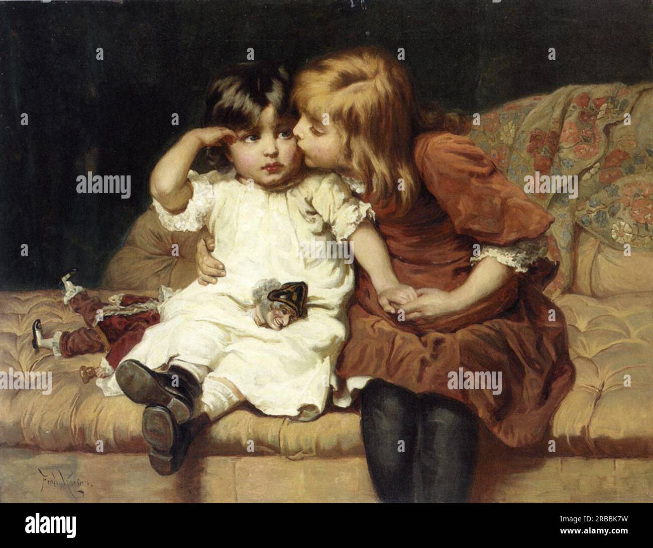 The Consolation by Frederick Morgan Stock Photo - Alamy