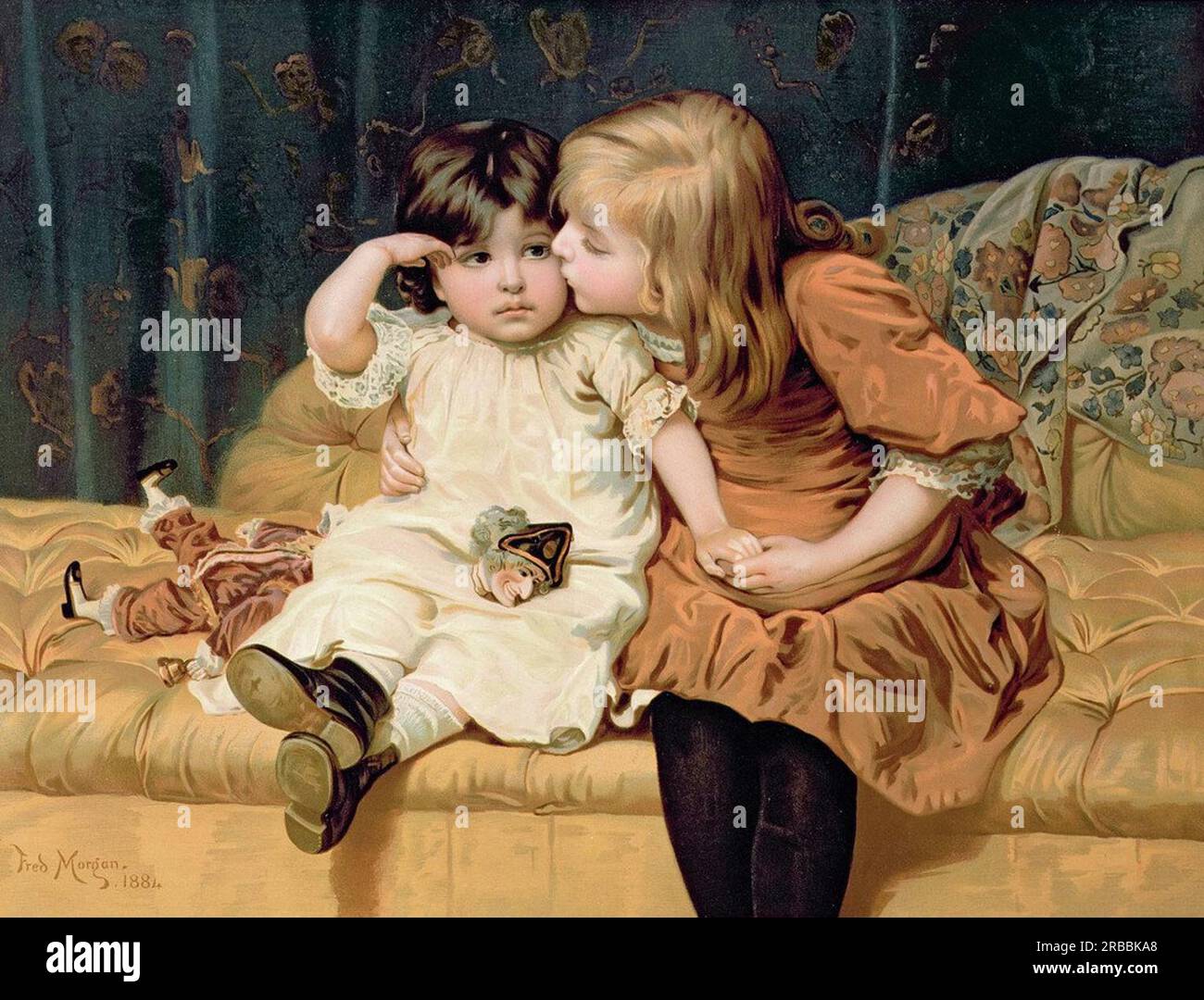 Never Mind 1884 by Frederick Morgan Stock Photo - Alamy