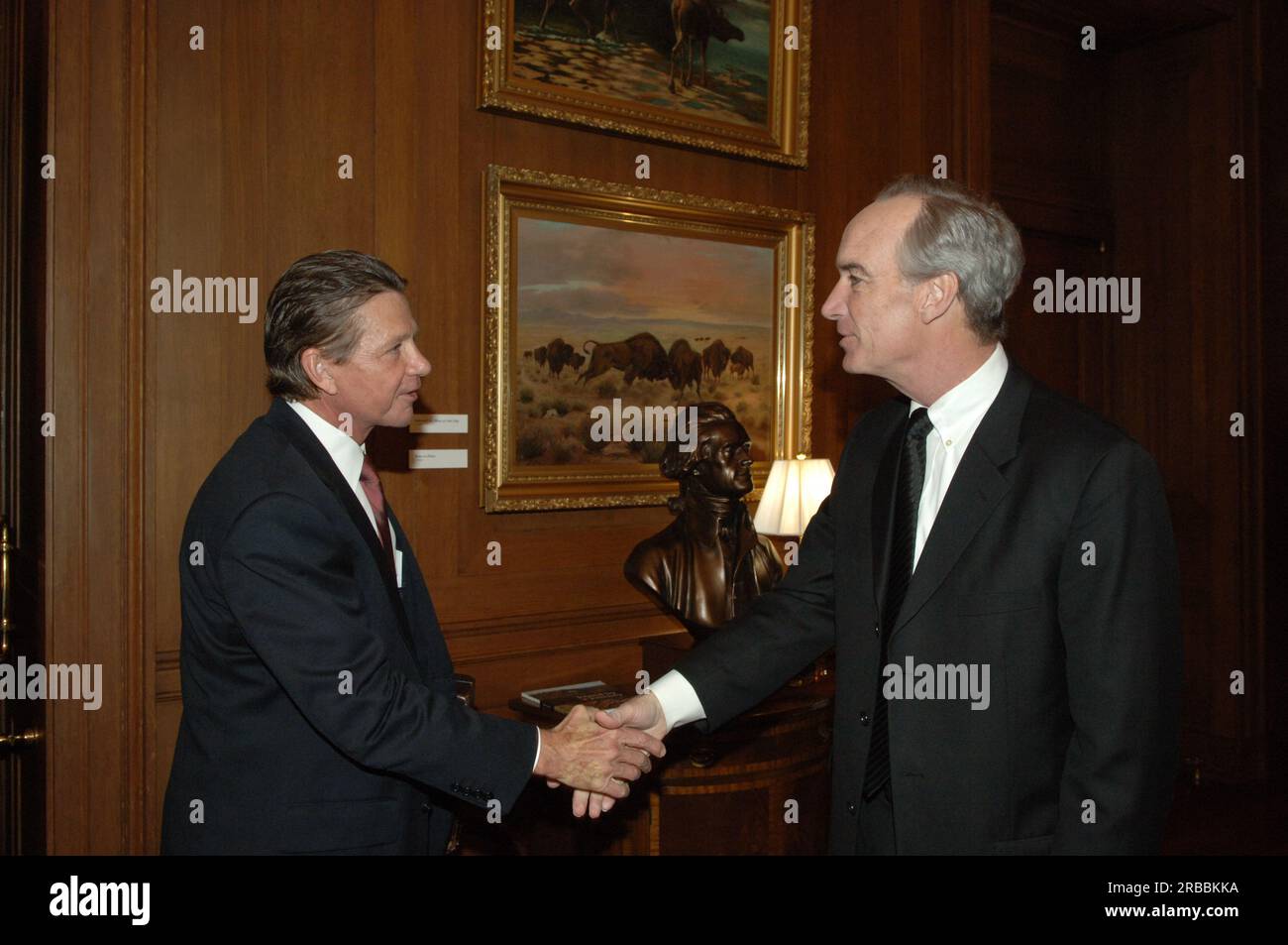 Secretary Dirk Kempthorne meeting at Main Interior with Trust for the ...
