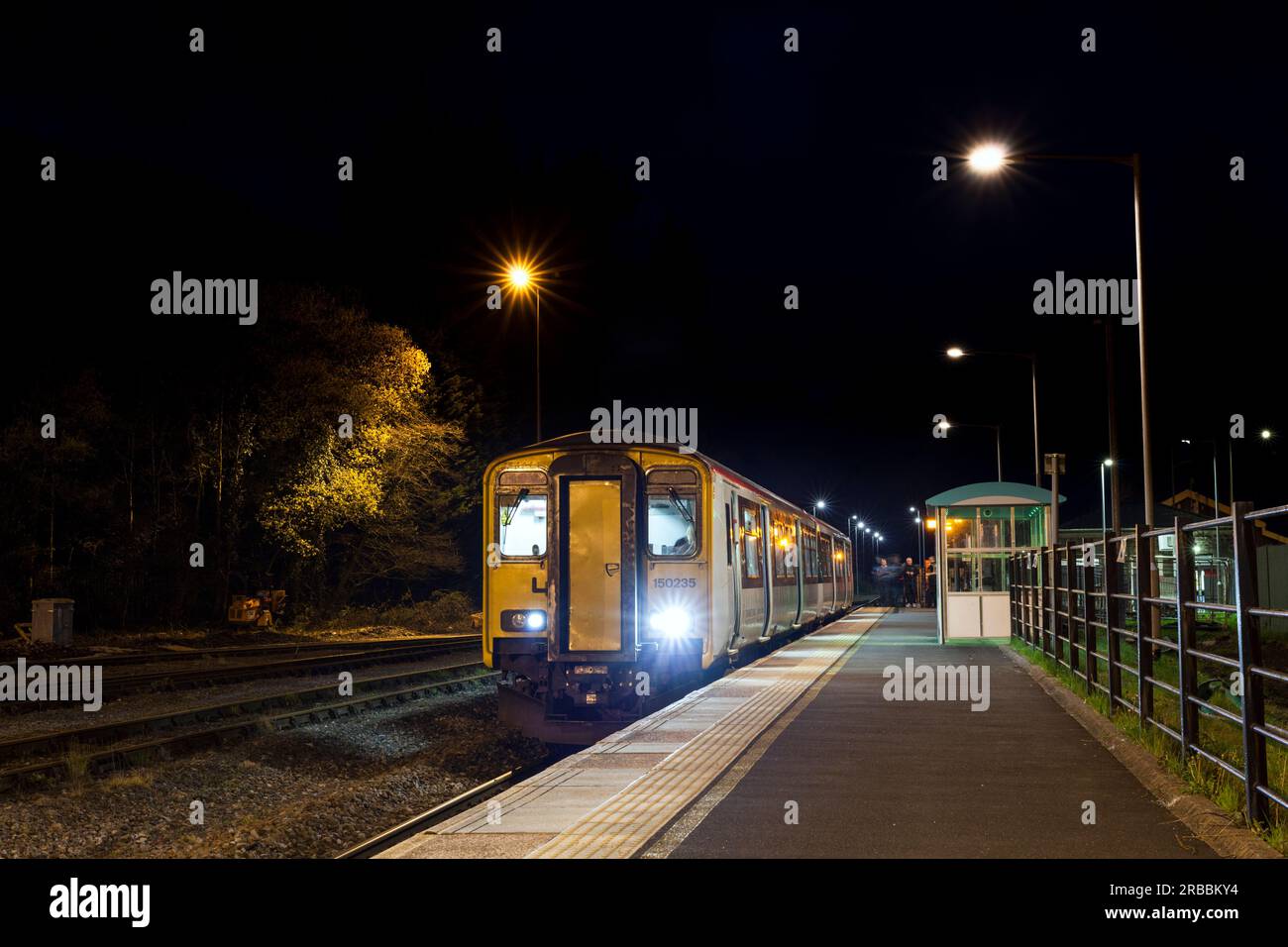 Transport For Wales class 150 sprinter train 150235 waiting to depart ...