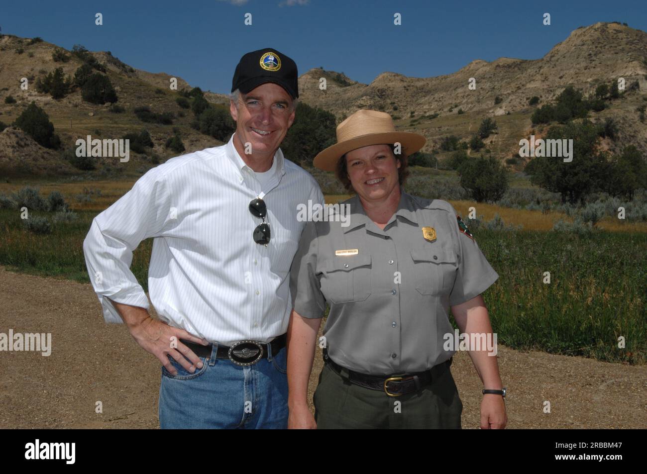 Visit of Secretary Dirk Kempthorne and aides to Theodore Roosevelt ...
