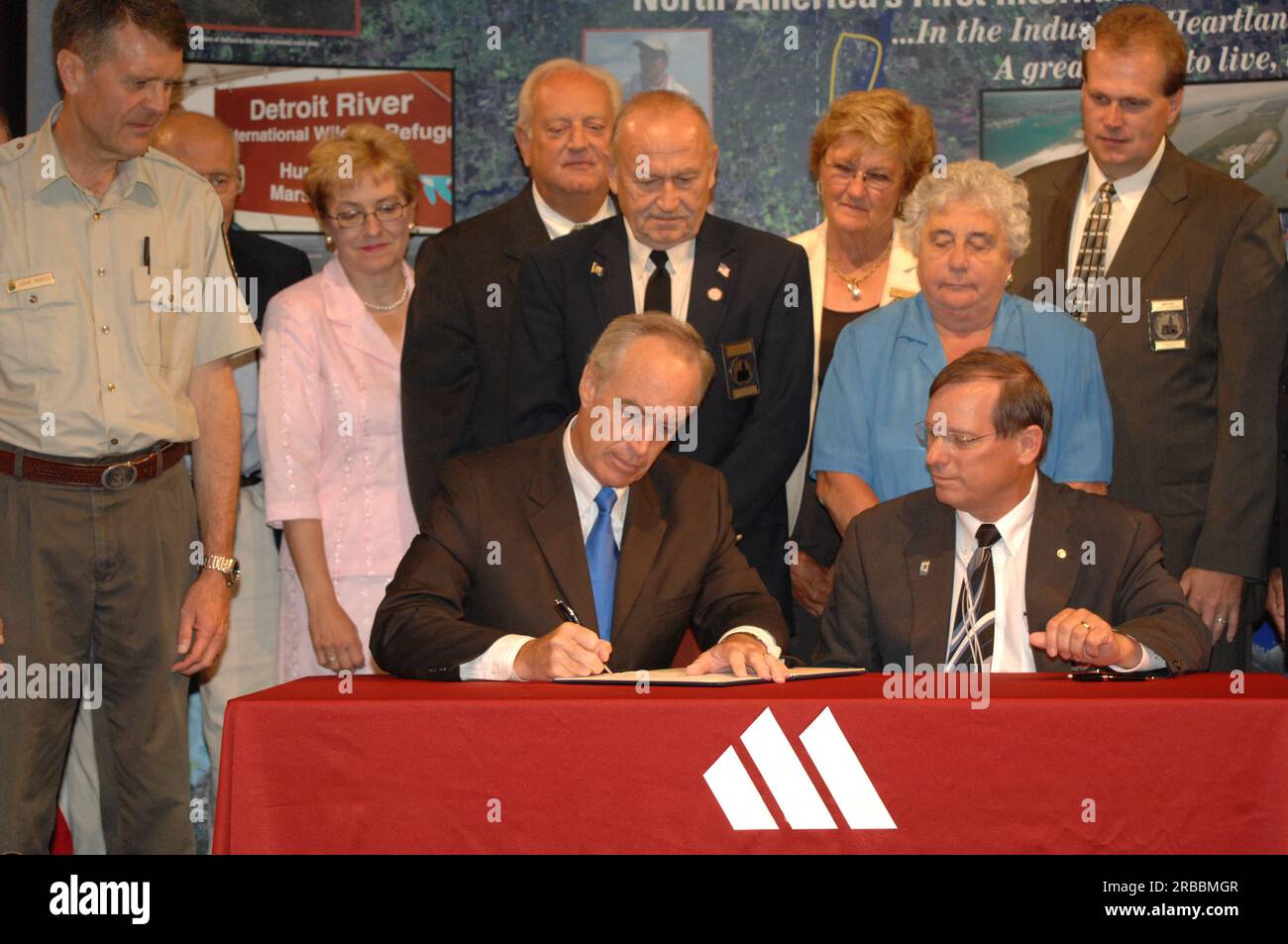 Visit of Secretary Dirk Kempthorne to Monroe, Michigan, where he joined ...