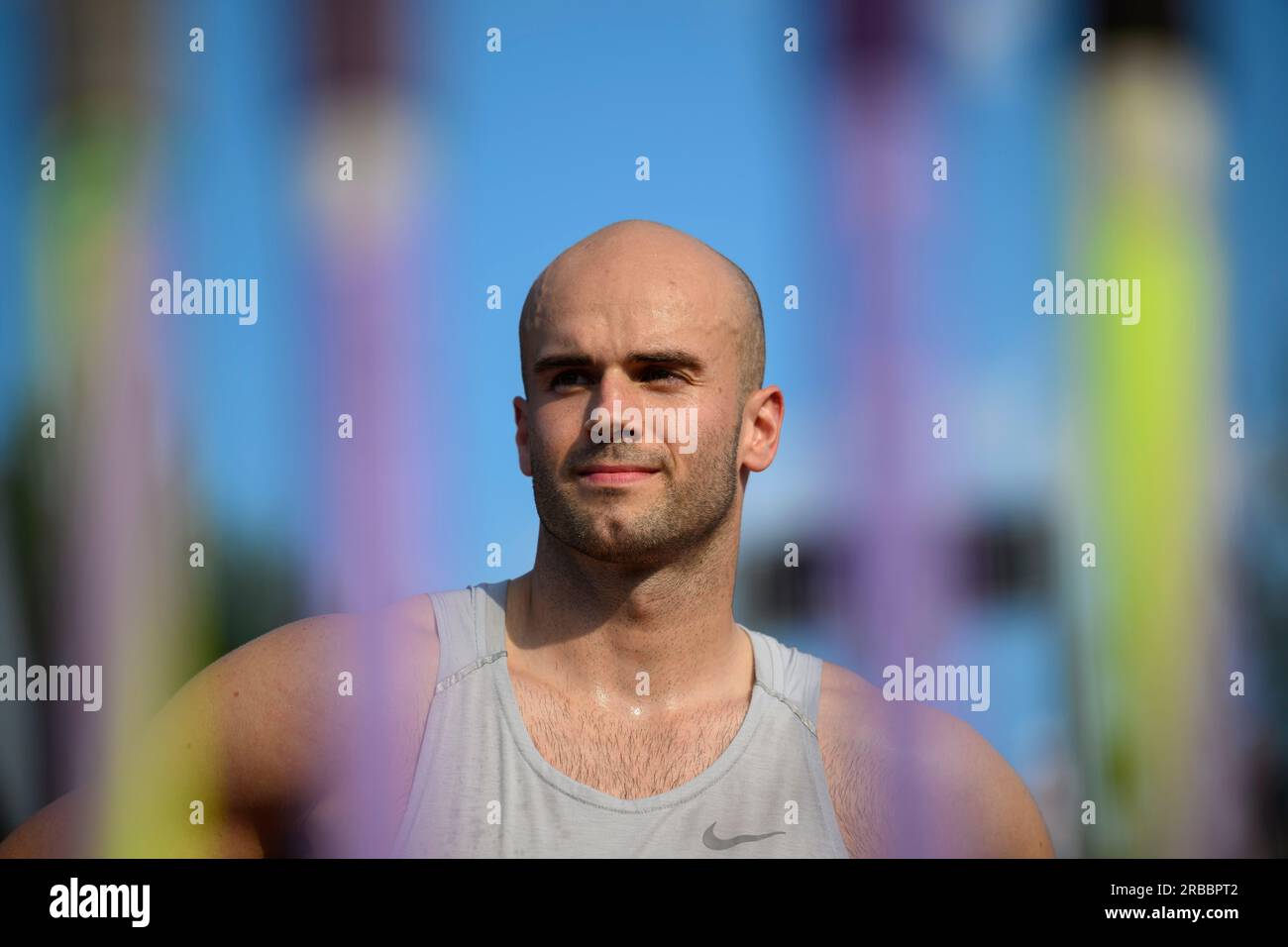 Winner Julian WEBER (USC Mainz) men's javelin final, on July 8th, 2023 ...