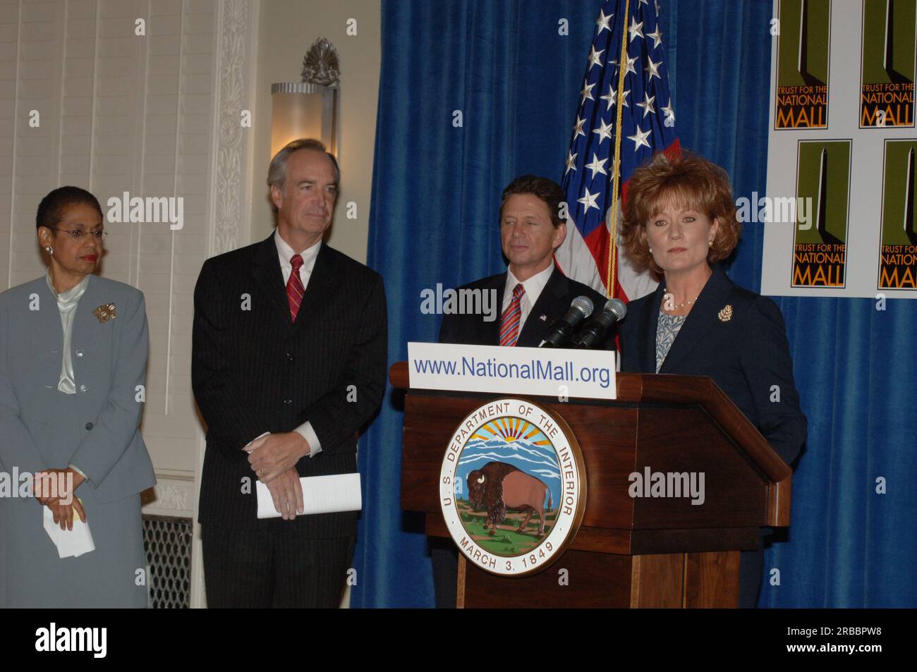 Press conference announcing the launch of the Trust of the National ...
