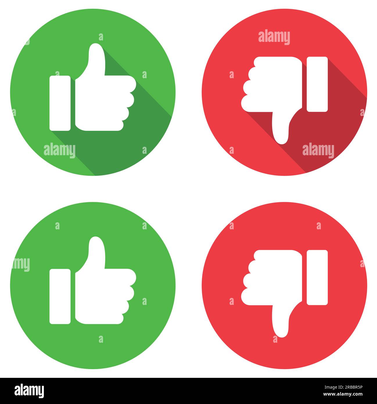 Thumbs Up Thumbs Down Vector