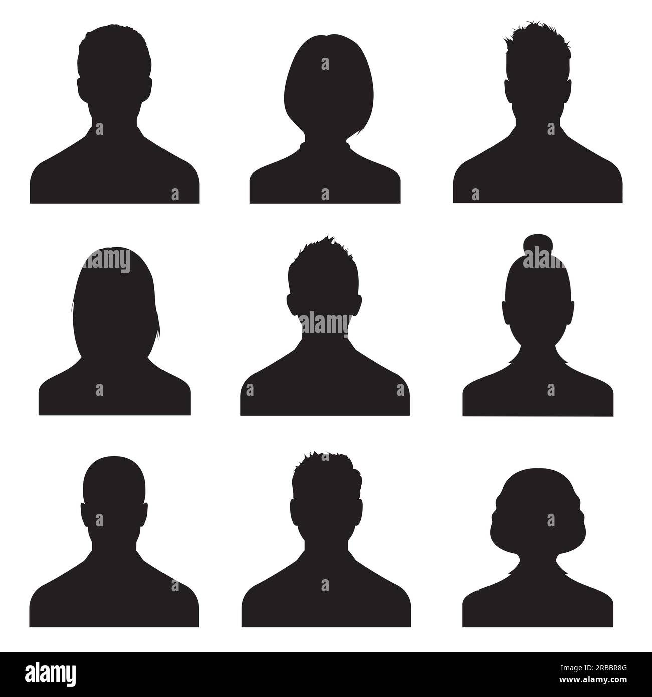 Social media icons male silhouette hi-res stock photography and images ...