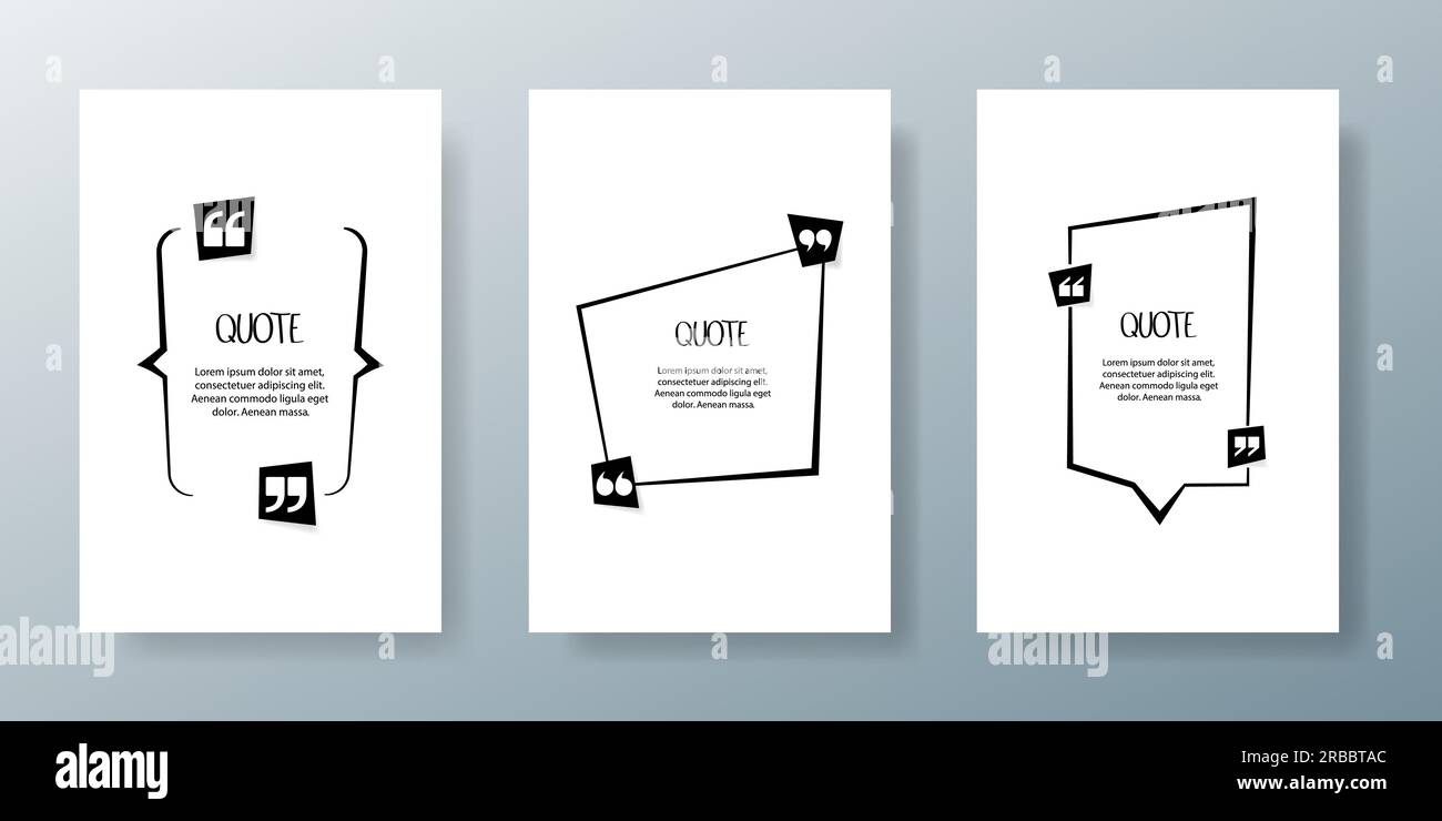 Dialogue boxes vector set hi-res stock photography and images - Alamy