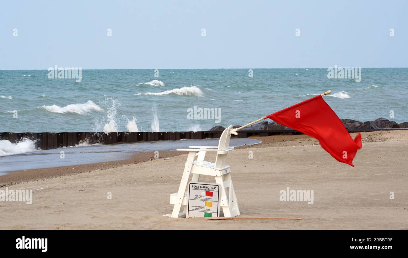 Red lake flag hi-res stock photography and images - Alamy