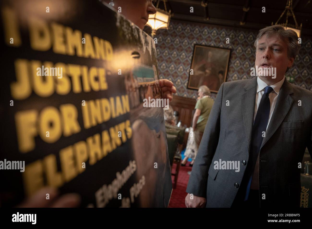 Asian elephant crisis. British MP Henry Smith (pictured) attends ...