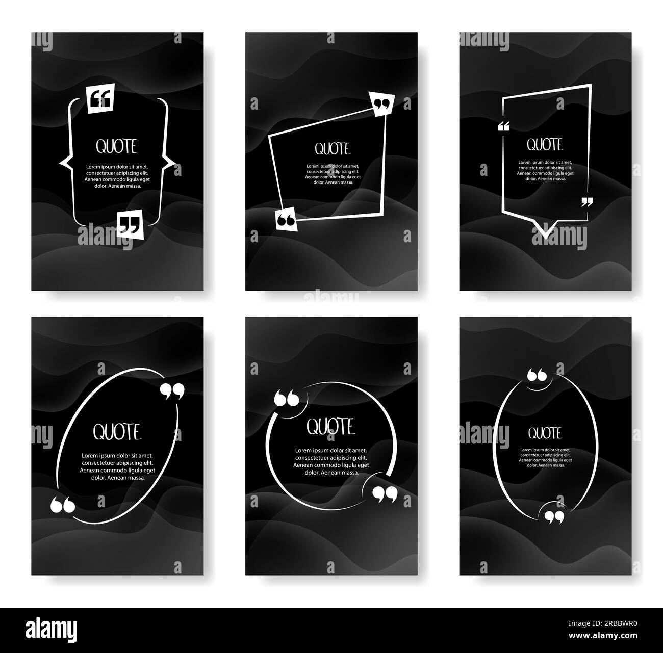 Quote box vector vectors hi-res stock photography and images - Alamy