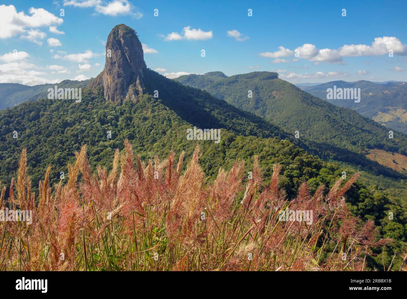 huge Pedra do Bau rock formation, in Sao Bento do Sapucai, Sao Paulo ...