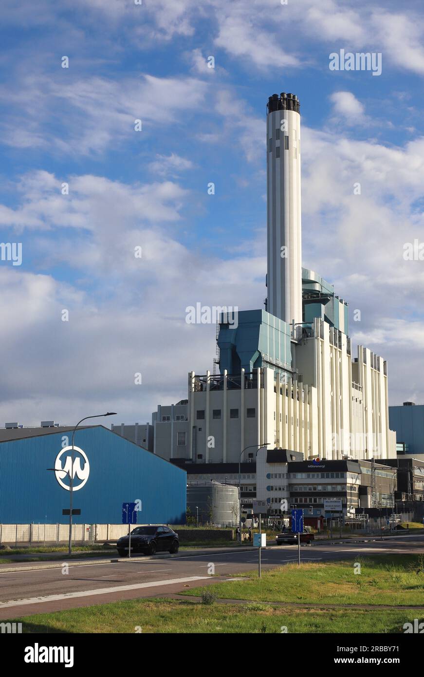 Vasteras, Sweden - July 7, 2023: The Malarenergi district heating plant ...