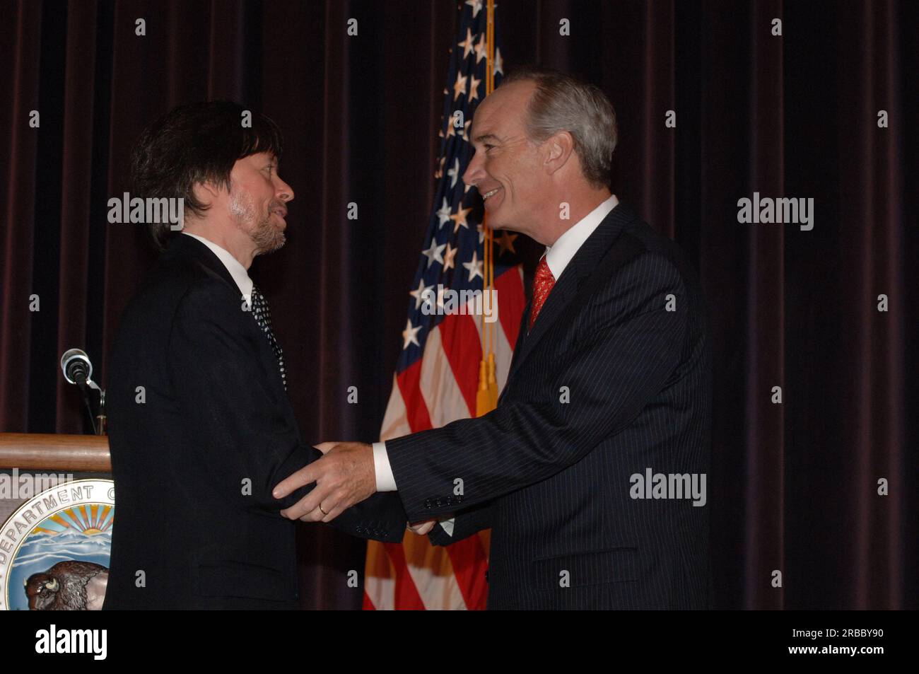 Visit of documentary filmmaker Ken Burns and writer-filmmaker Dayton ...