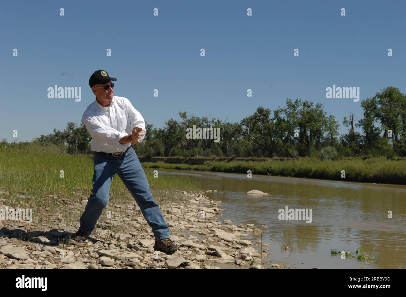 Visit of Secretary Dirk Kempthorne and aides to Theodore Roosevelt ...