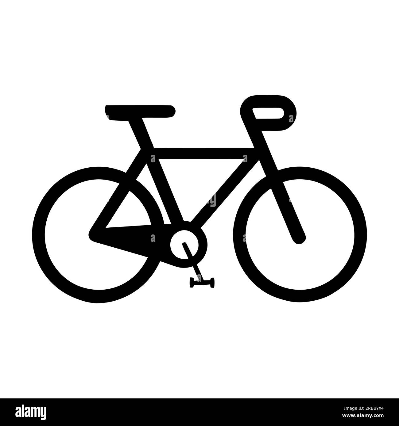 Bicycle icon. Black bicycle symbol in flat style. Vector illustration ...