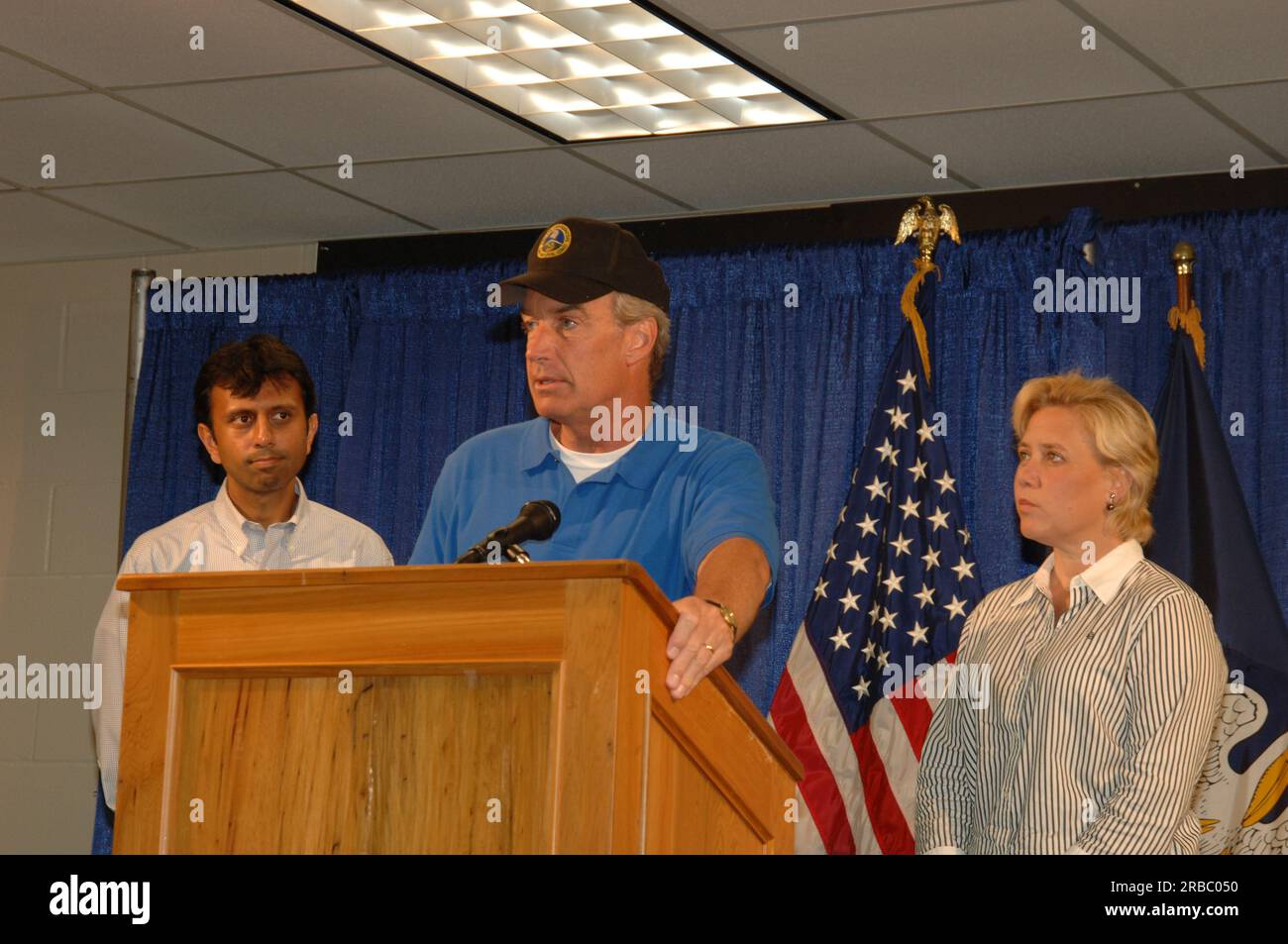 Visit of Secretary Dirk Kempthorne and aides to the Louisiana coast for ...
