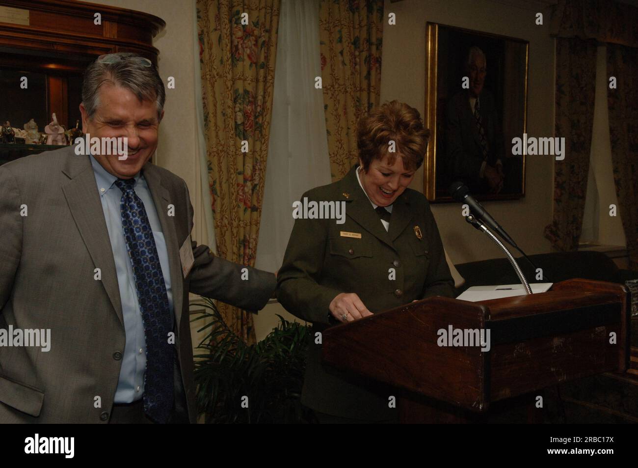 Ceremony bestowing the 2008 Harry Yount Ranger Award on Gary Moses, the ...